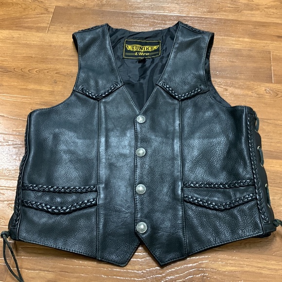 Unik | Jackets & Coats | Unik Ultra Leather Motorcycle Biker Vest ...